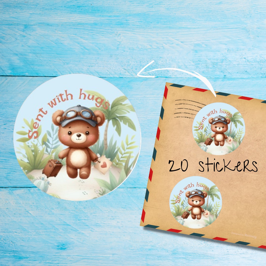 Vacation Time Stickers Pack, Individually Cut Round Matte Envelope ...