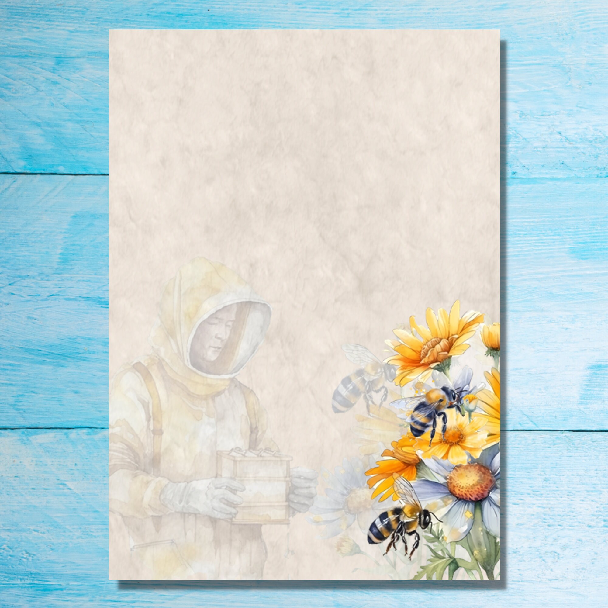 Beekeeper A5 Letter Writing Paper, Pen Pal Supplies, Stationery Lined ...