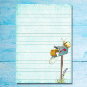 Snail Mail A5 Letter Writing Paper, Pen Pal Supplies, Stationery Lined ...