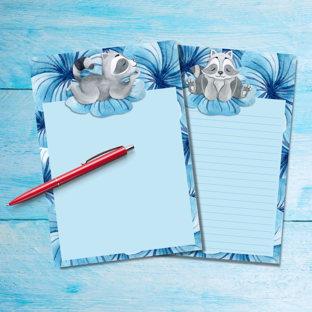 Raccoon Zzzzz A5 Letter Writing Paper Pen Pal Supplies - Etsy
