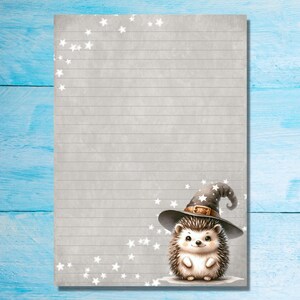 Magical Hedgehog A5 Letter Writing Paper, Pen Pal Supplies, Stationery ...