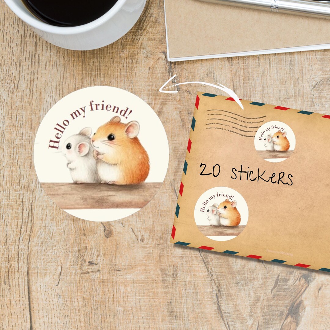Autmn Meeting Stickers Pack, Cute Individually Cut Round Matte Happy ...