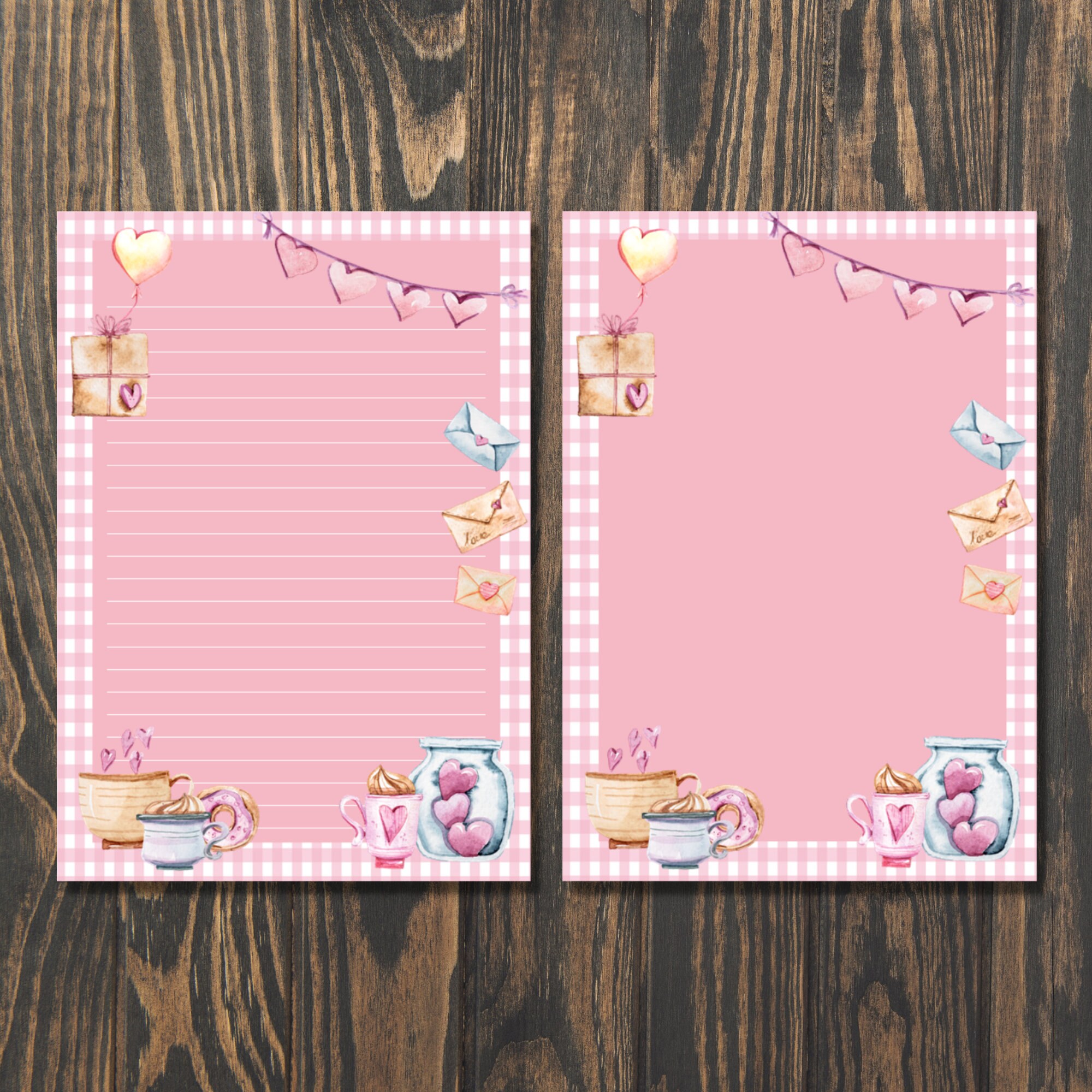 Stationery Pen pal supplies Stationery lined letter sheets Cute ...