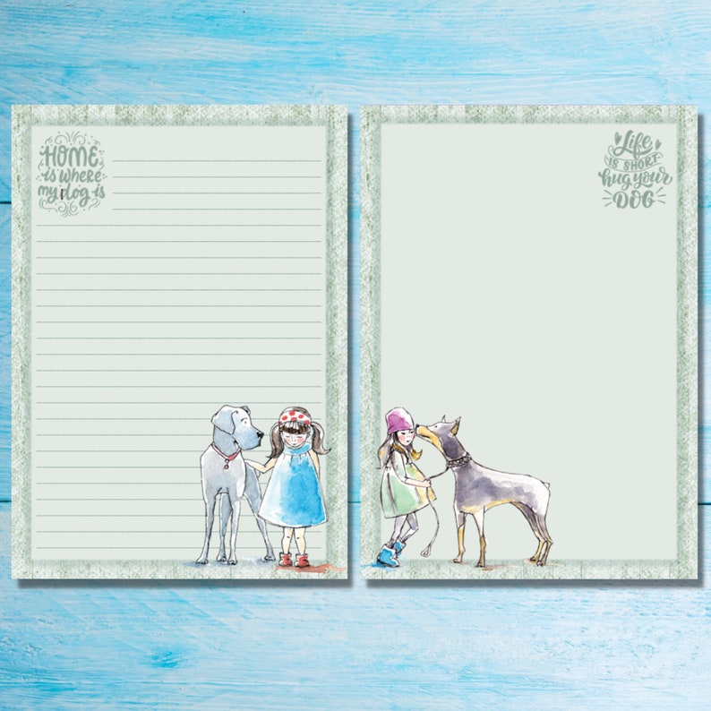 Dog Hugs A5 Letter Writing Paper Penpal Supplies Stationery - Etsy