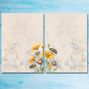 Beekeeper A5 Letter Writing Paper, Pen Pal Supplies, Stationery Lined ...