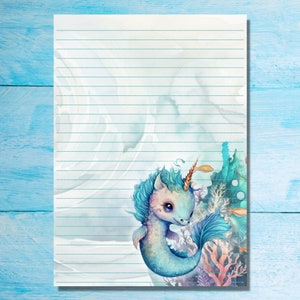 Mythical Creatures A5 Letter Writing Paper, Pen Pal Supplies ...