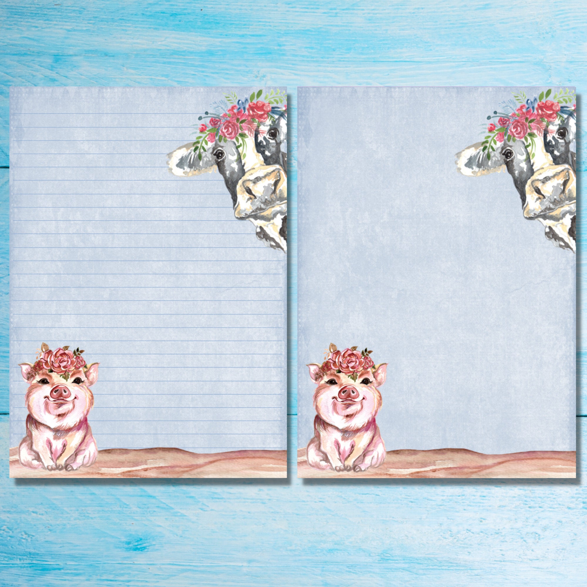 Farm Life Stationery Letter Sheets Penpal Supplies A5 Letter - Etsy