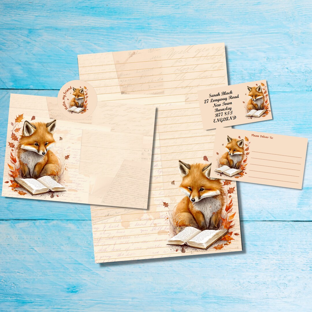 Good Book Matching Penpal Letter Writing Kit, A5 Writing Paper ...