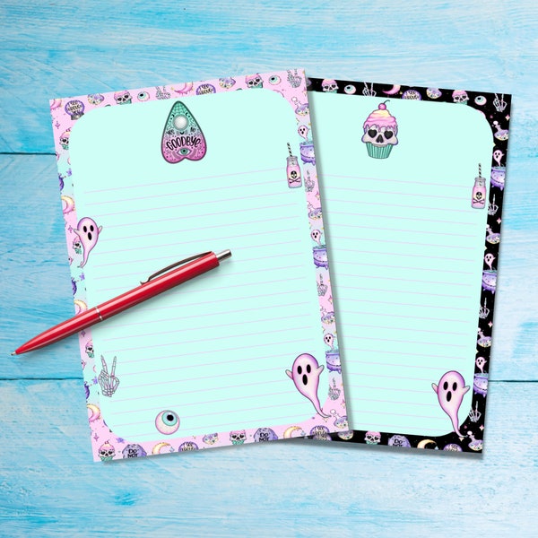 A5 Gothic Notepaper - Etsy