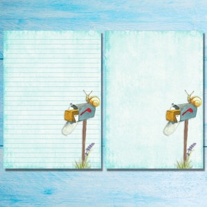 Snail Mail A5 Letter Writing Paper, Pen Pal Supplies, Stationery Lined ...