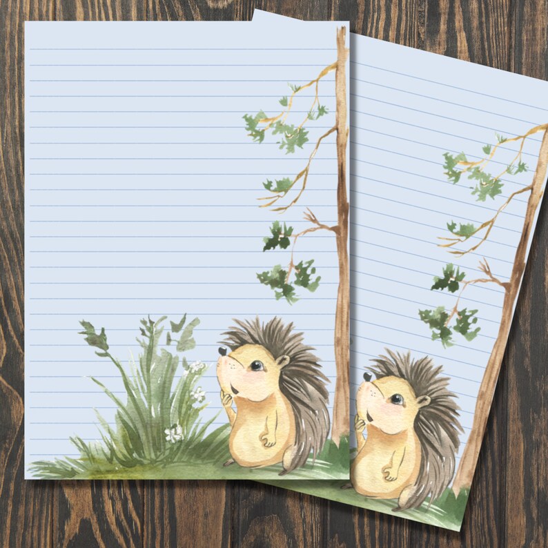 Heidi Hedgehog A5 Letter Writing Paper Pen Pal Supplies - Etsy