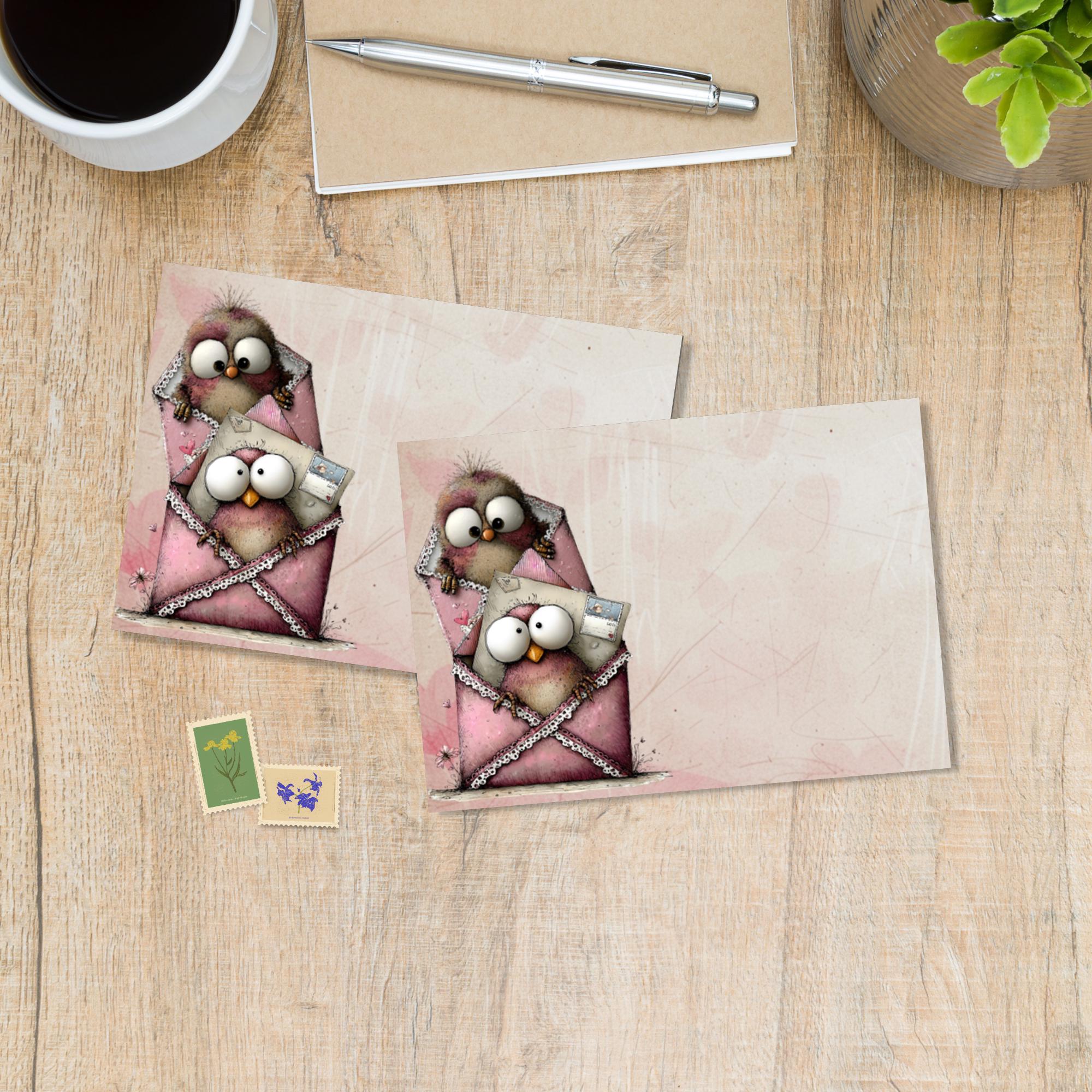Postal Hugs Letter Writing Kit, Matching Pen Pal Stationery Mail Set ...