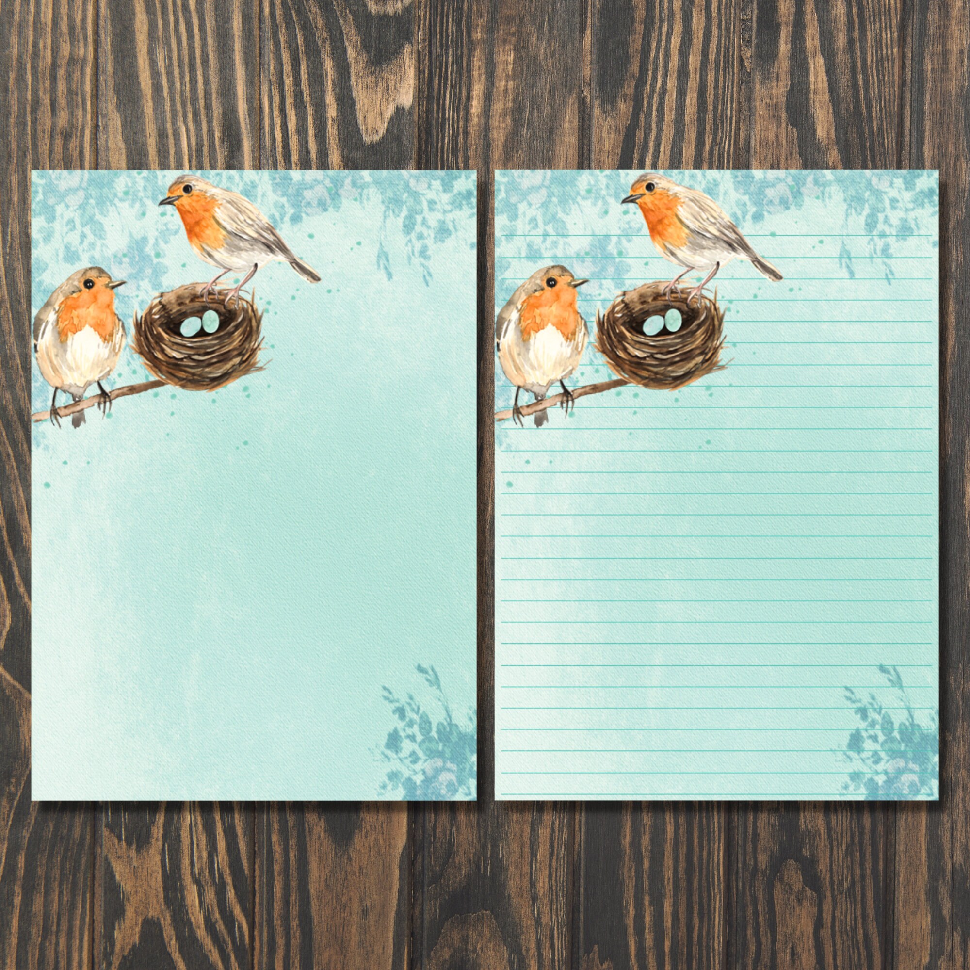 Robin Nest Stationery Letter Sheets, Penpal Supplies Kit, A5 Letter ...