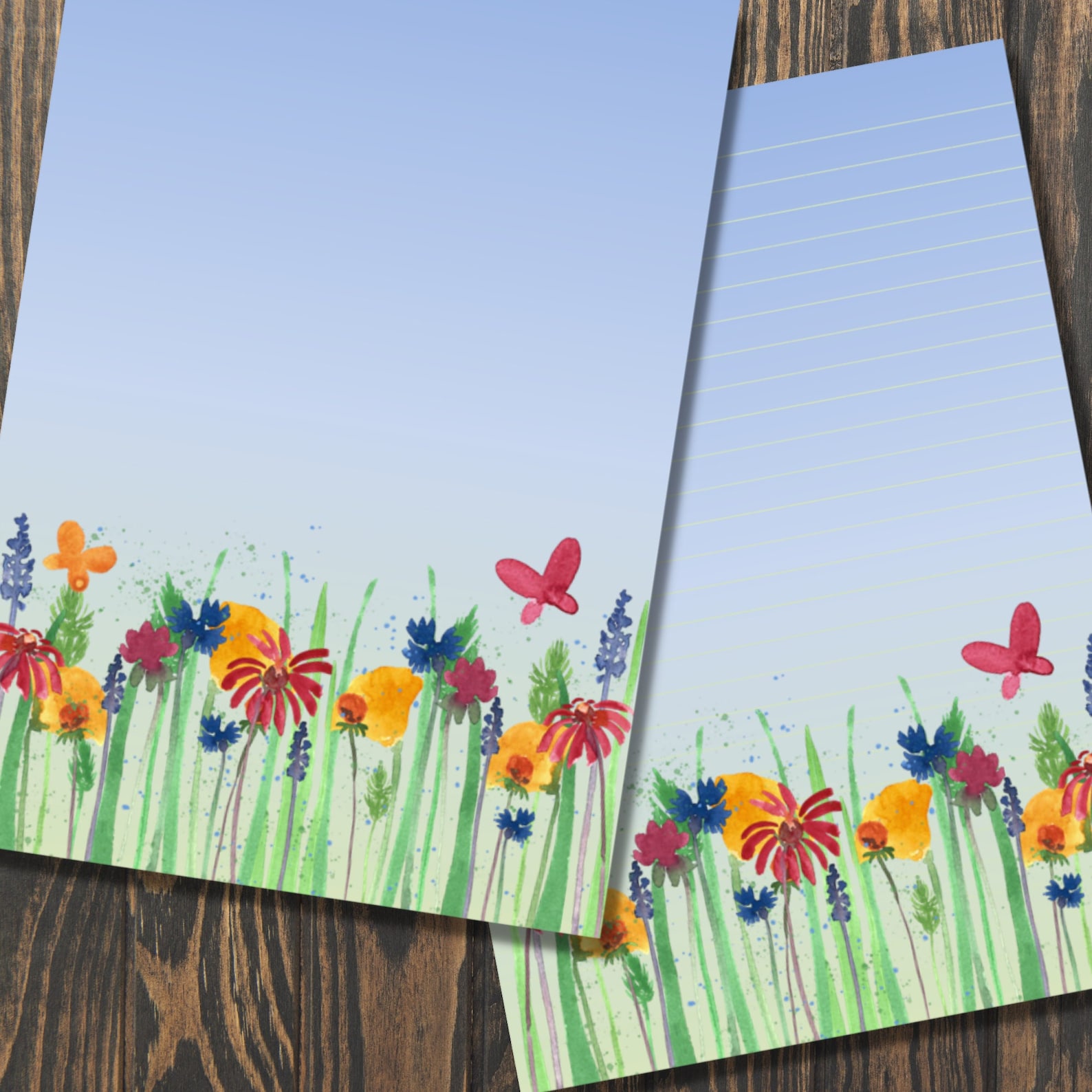 Wild Flowers A5 Letter Writing Paper, Pen Pal Supplies, Stationery ...