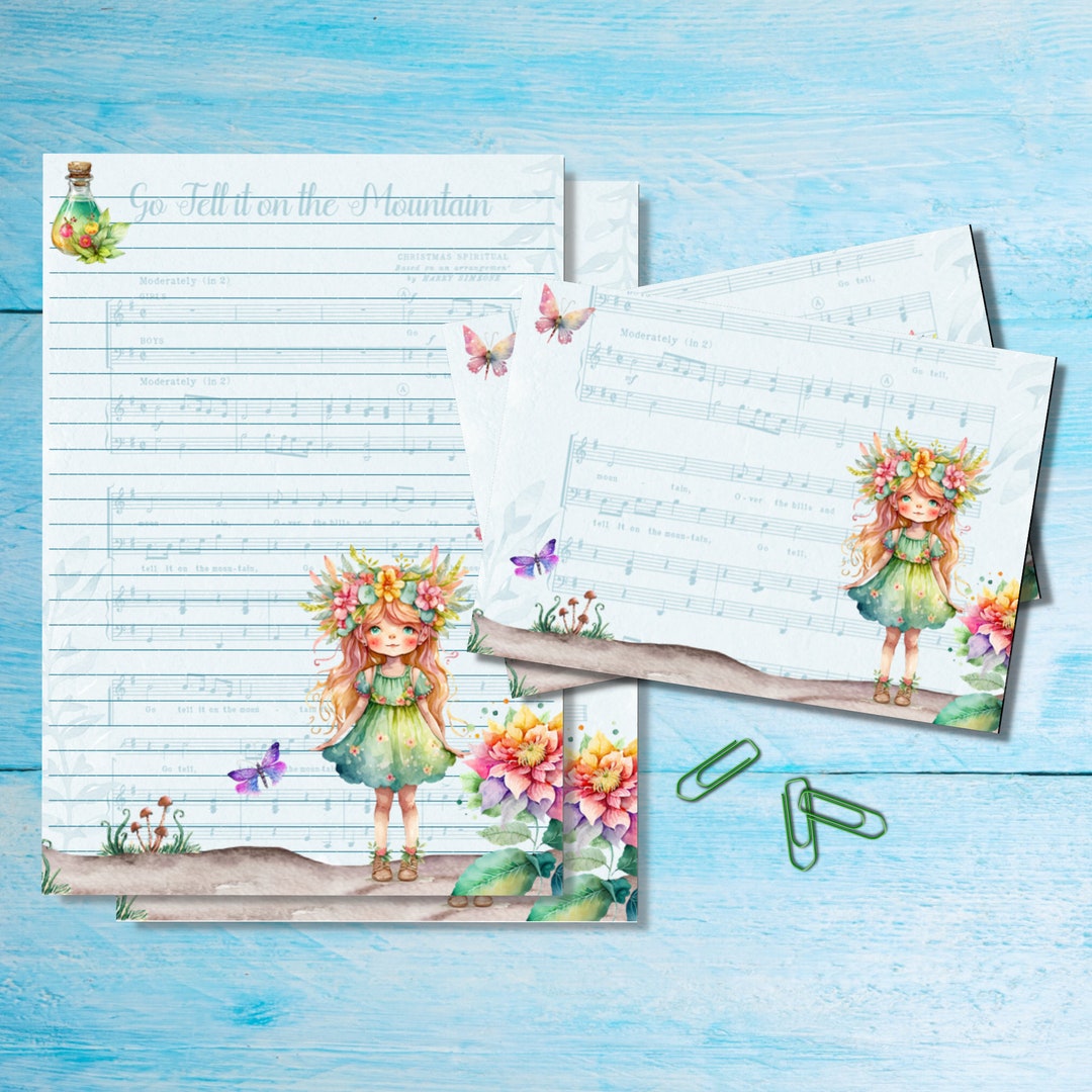 Harmony A5 Letter Writing Stationery Set, Cute Penpal Supplies, Snail ...