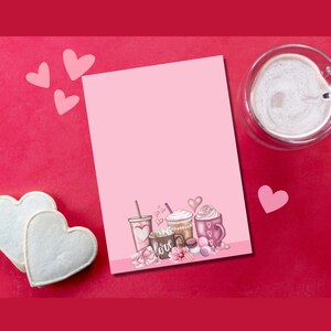 Love Coffee A5 Letter Writing Paper, Pen Pal Supplies, Stationery Lined ...