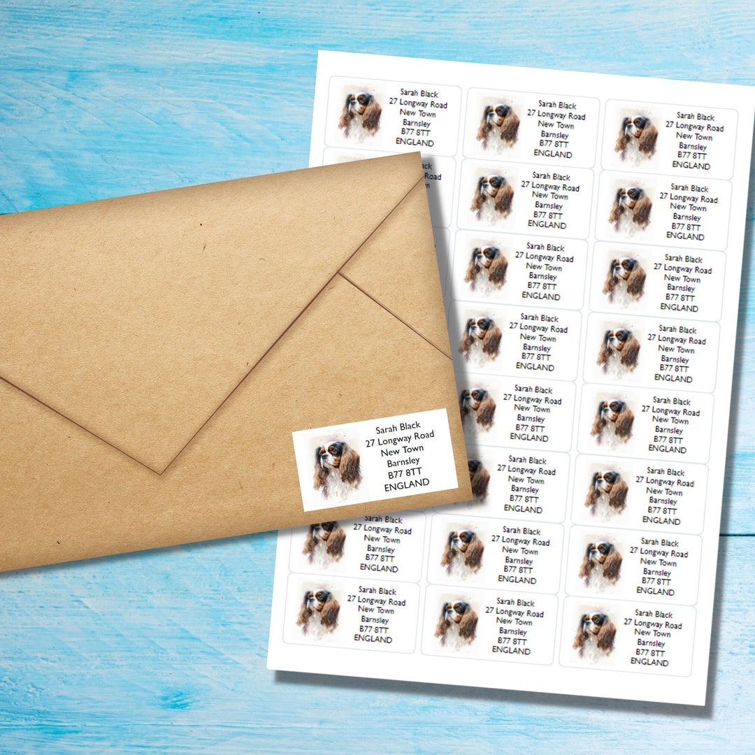 Watercolour Dogs Self Adhesive Return Address Labels, 24 Labels per ...