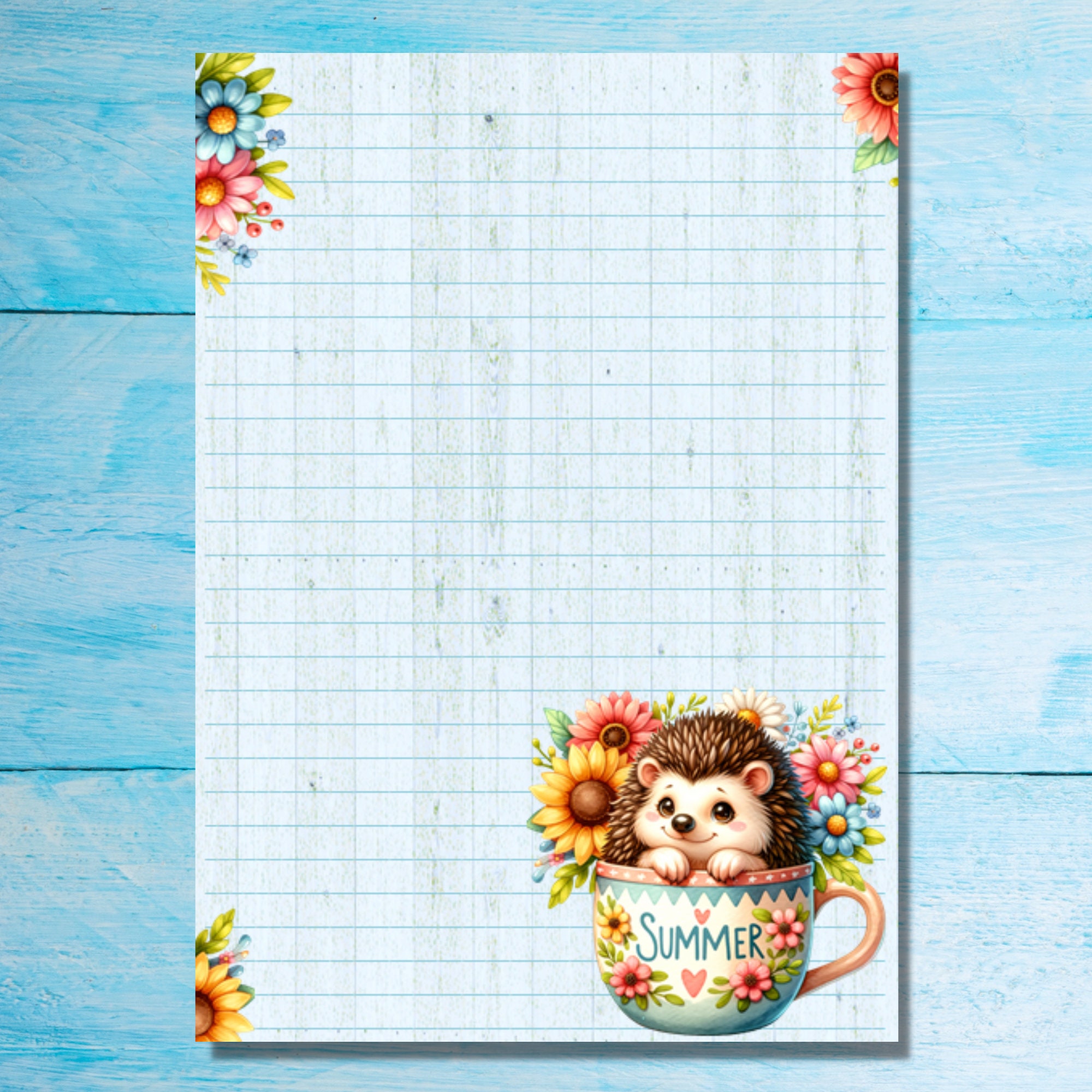 Cute Summer Mugs A5 Letter Writing Paper, Pen Pal Supplies, Stationery ...