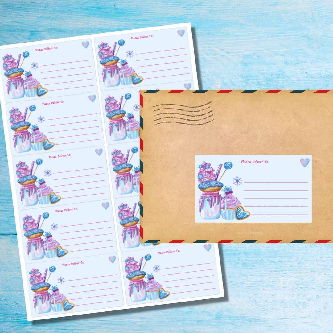 Frozen Sweets Self Adhesive Please Deliver To.. Labels, 10 Labels per ...