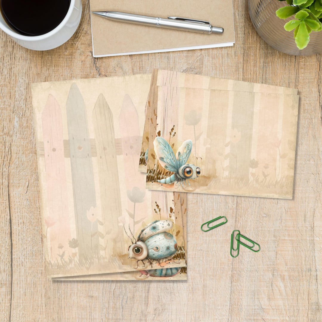Bugs Stationery Set, A5 Letter Writing Paper With Matching Envelopes ...