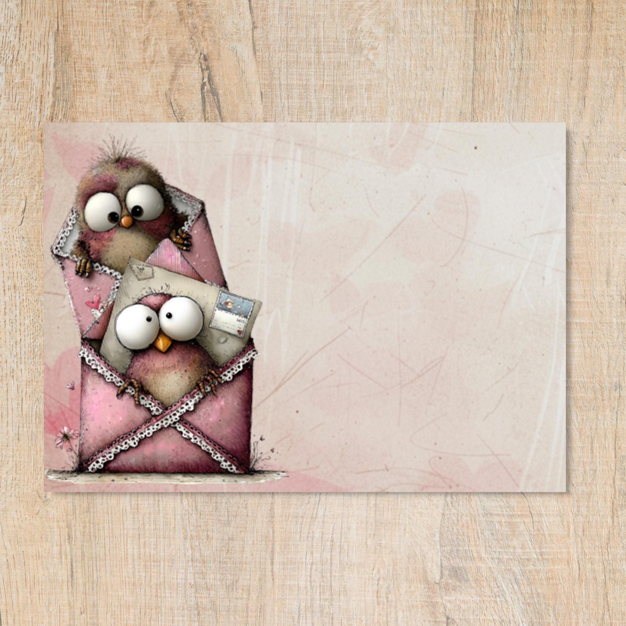 Postal Hugs Letter Writing Kit, Matching Pen Pal Stationery Mail Set ...