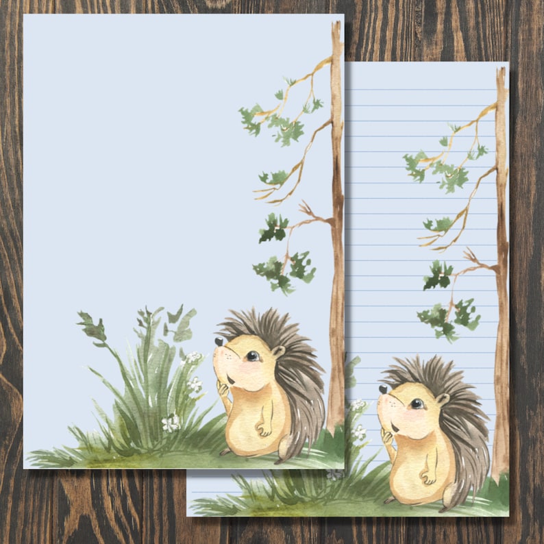 Heidi Hedgehog A5 Letter Writing Paper Pen Pal Supplies - Etsy