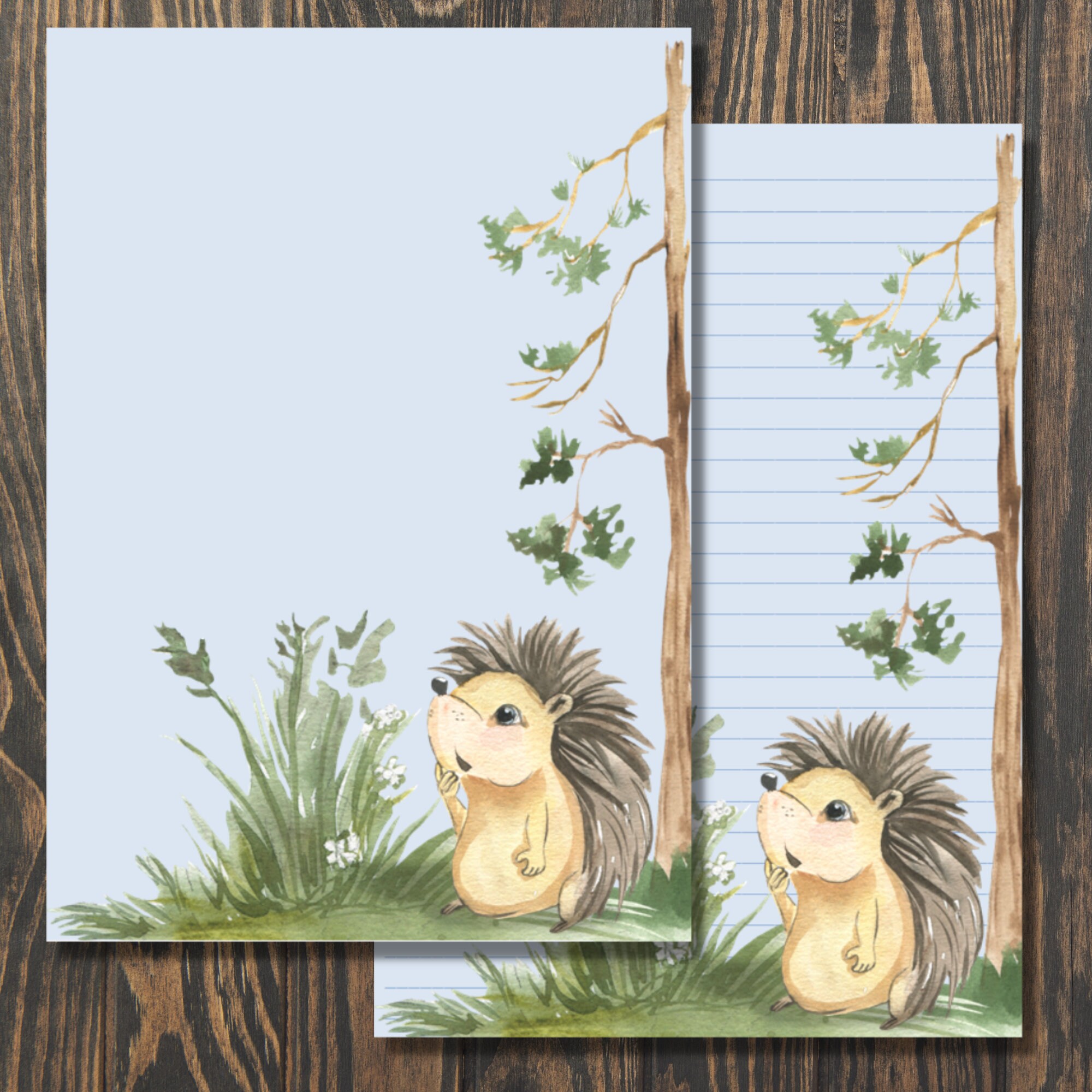 Heidi Hedgehog A5 Letter Writing Paper, Pen Pal Supplies, Stationery ...