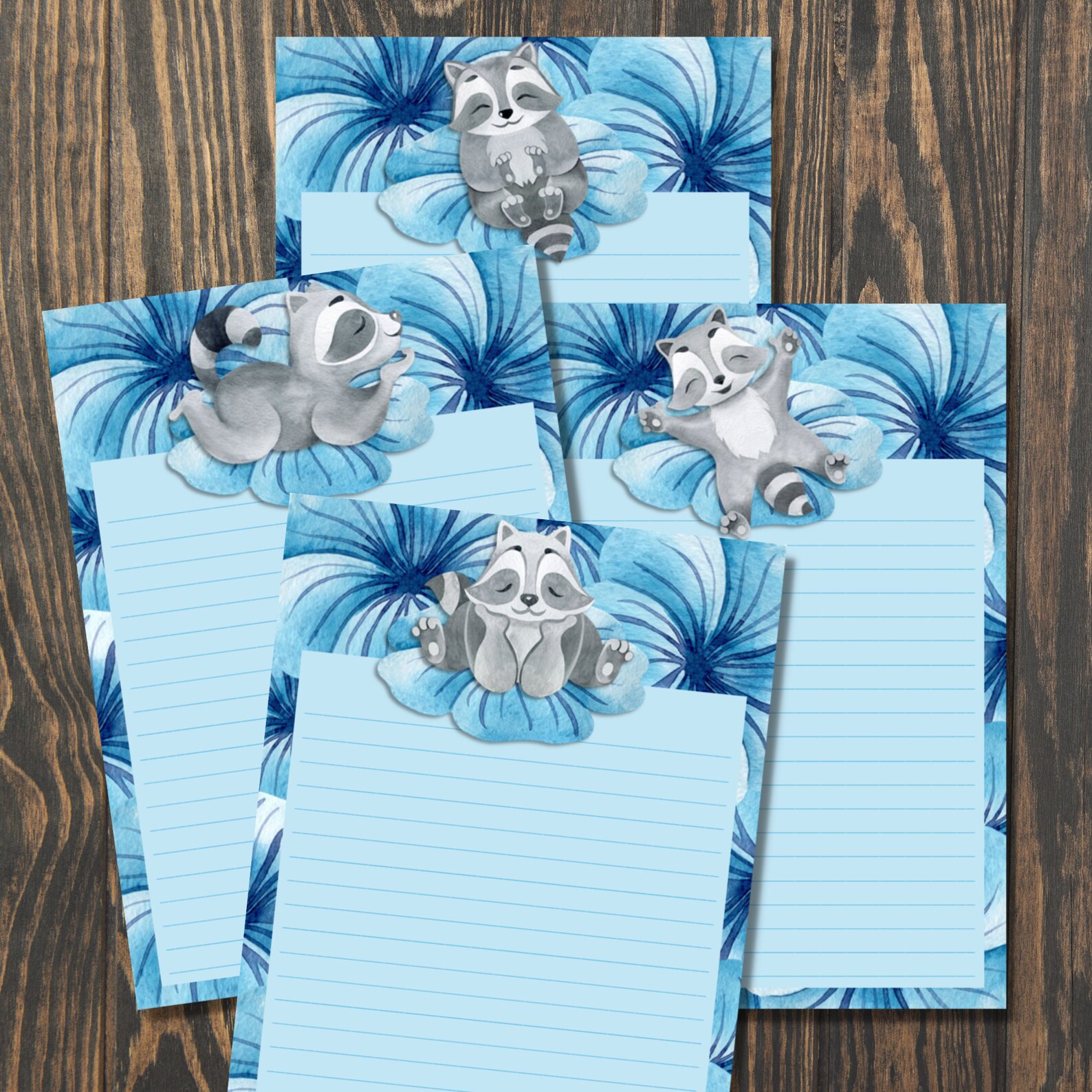 Raccoon Zzzzz A5 Letter Writing Paper Pen Pal Supplies - Etsy