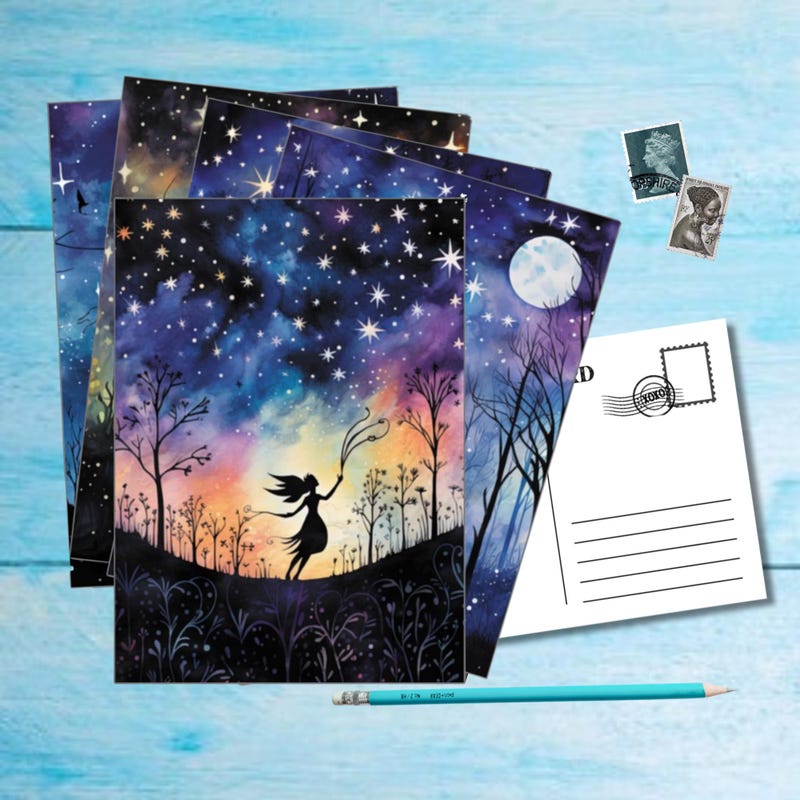 Illustrated Postcard - Etsy