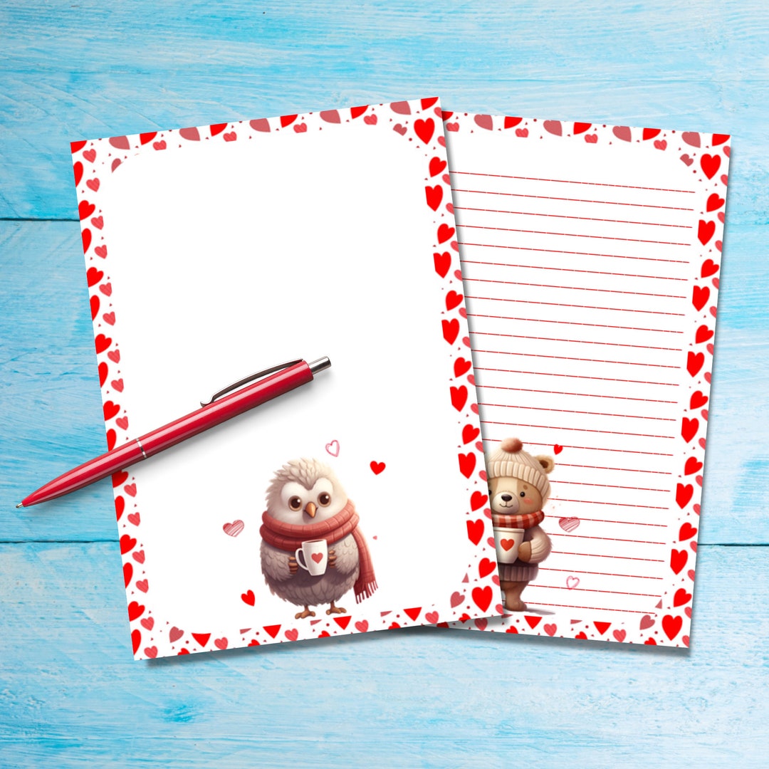 Hot Chocolate Love A5 Letter Writing Paper, Pen Pal Supplies ...