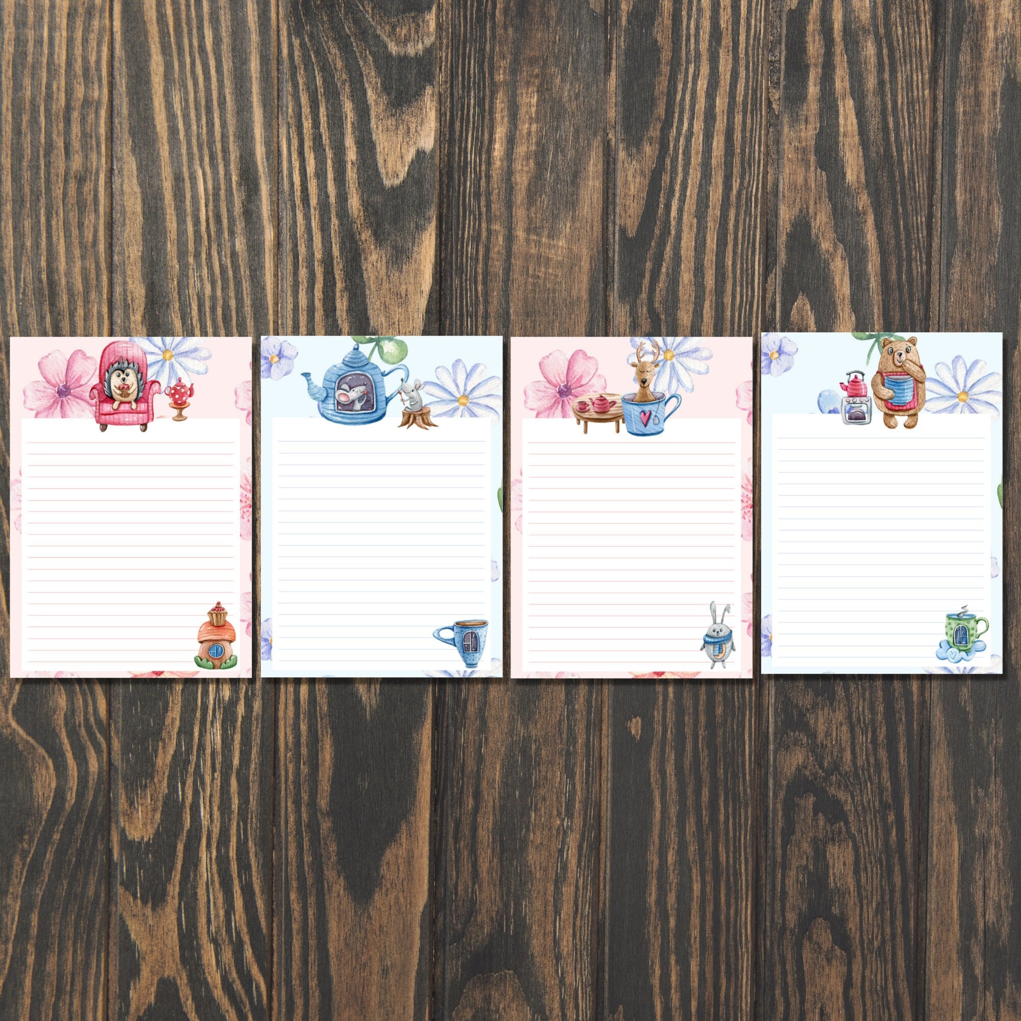 Stationery Pen pal supplies Stationery lined letter sheets Cute ...