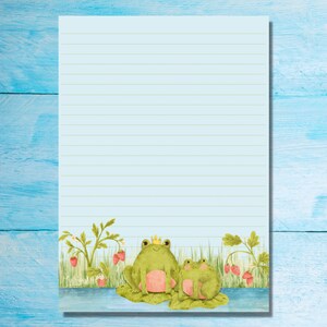 Strawberry Frog A5 Letter Writing Paper, Stationery Lined Notepaper ...