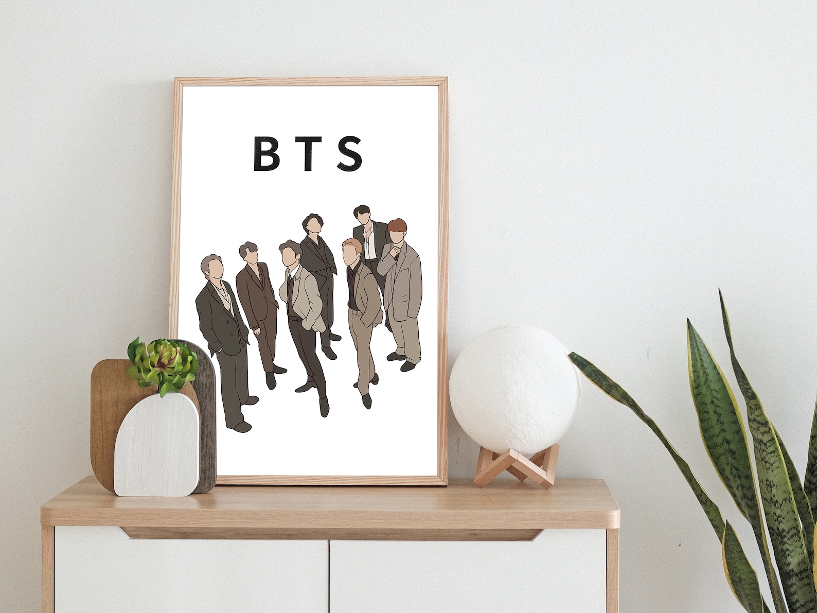 BTS Wall Art, BTS Poster, Bts Minimal Digital Print, Bts Digital ...