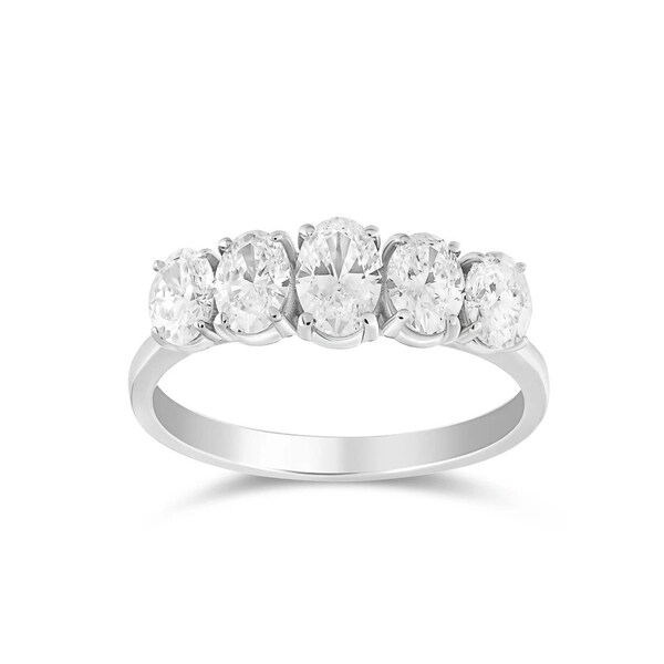 5 Diamond Ring - Etsy