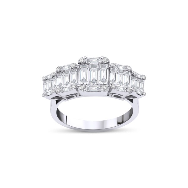5 Diamond Ring - Etsy