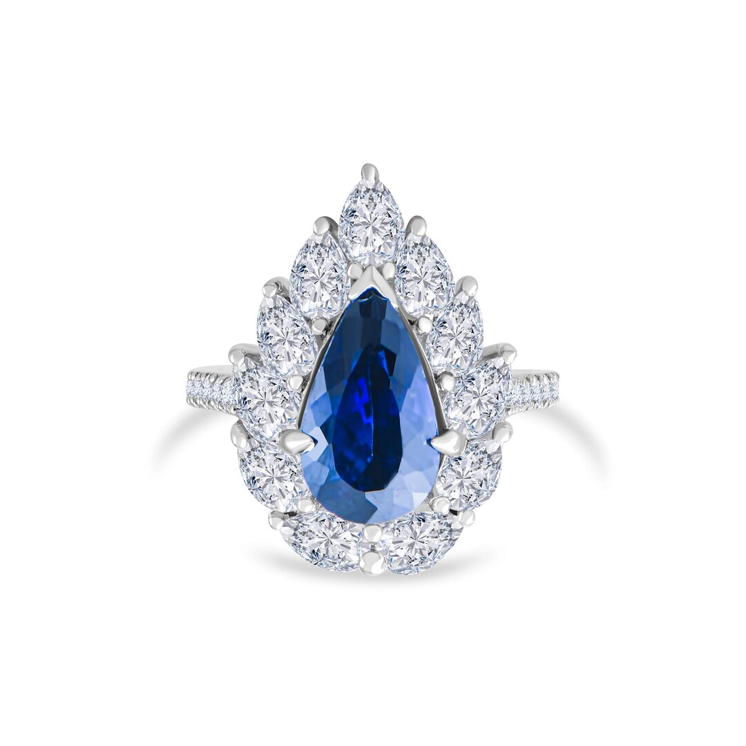 Sapphire Ring, Titanic Ring, Gift for Wife, Diamond Ring, Engagement ...