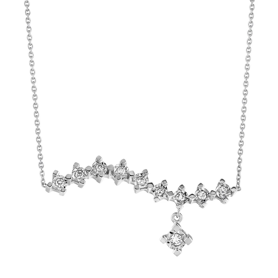 10 Years Anniversary Necklace Gift 10 Lucky Stone Diamond - Etsy