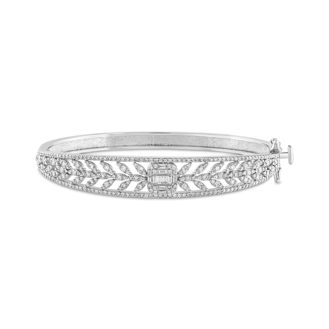 Diamond Bangle With Solid Gold , Diamond Bangle for Women ,14K Gold ...