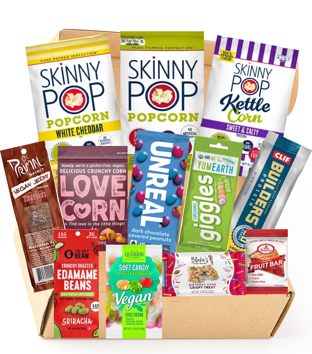 Vegan Snack Box, Plant Based Snack Gift Box - Etsy