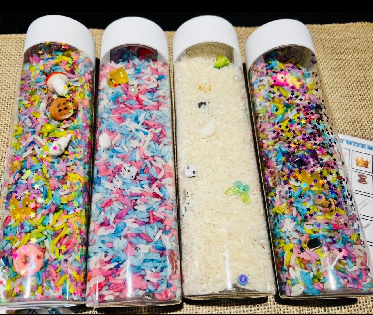 I Spy Sensory Jar for Autistic Children Sensory Play for Autism Easter ...