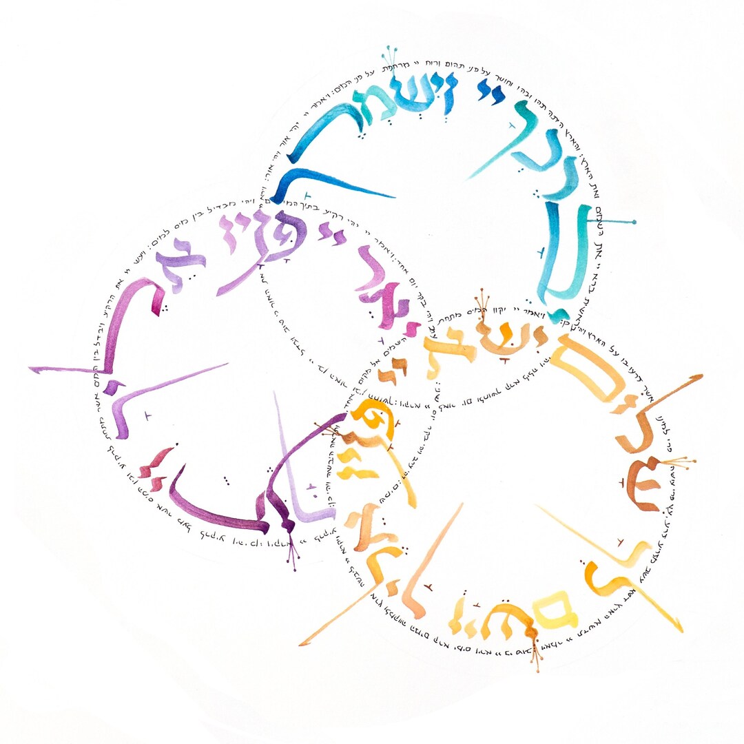 Jewish Blessing Hebrew, Priestly Blessing, Bible Verse Wall Art, Hebrew ...