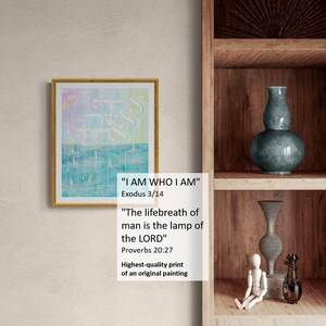Modern Jewish Art | Original Hebrew Calligraphy Painting | Torah Verses ...