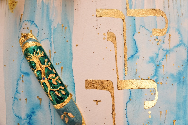 Calligraphy Art Print, Jewish Wall Art, Hebrew Art Isreali, Bible Verse ...