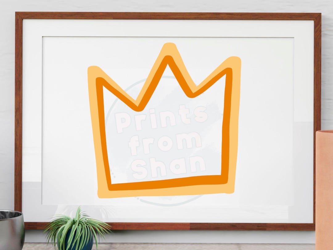 Boys Crown Printable, Boys Nursery Printable, Nursery Decor, Prince ...