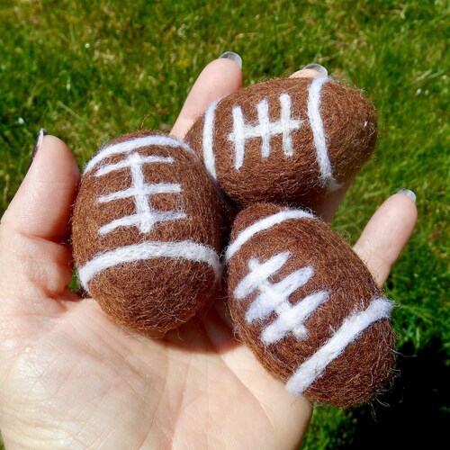 Felt Footballs Set of 3 DIY Garland Football Theme Photo - Etsy