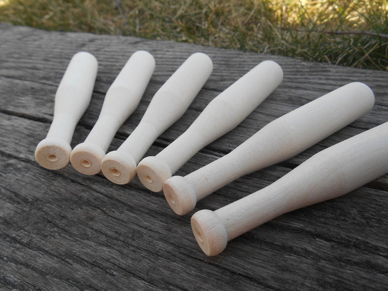 Miniature Wood Baseball Bats Newborn Bat Prop Set of 6 4 | Etsy