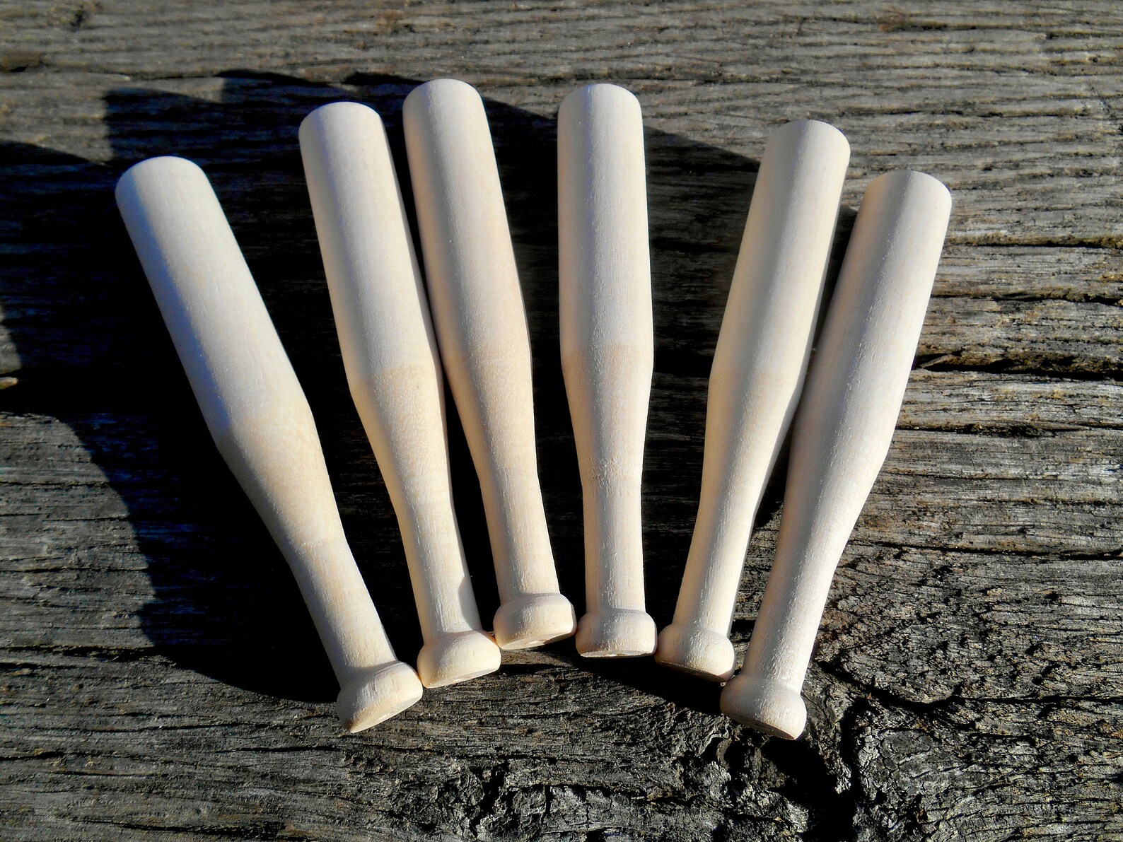 Miniature Wood Baseball Bats Newborn Bat Prop Set of 6 4 | Etsy