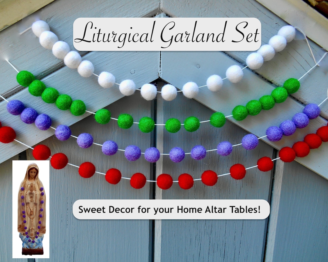 Liturgical Garland Set Lent Advent Ordinary Time Felt - Etsy