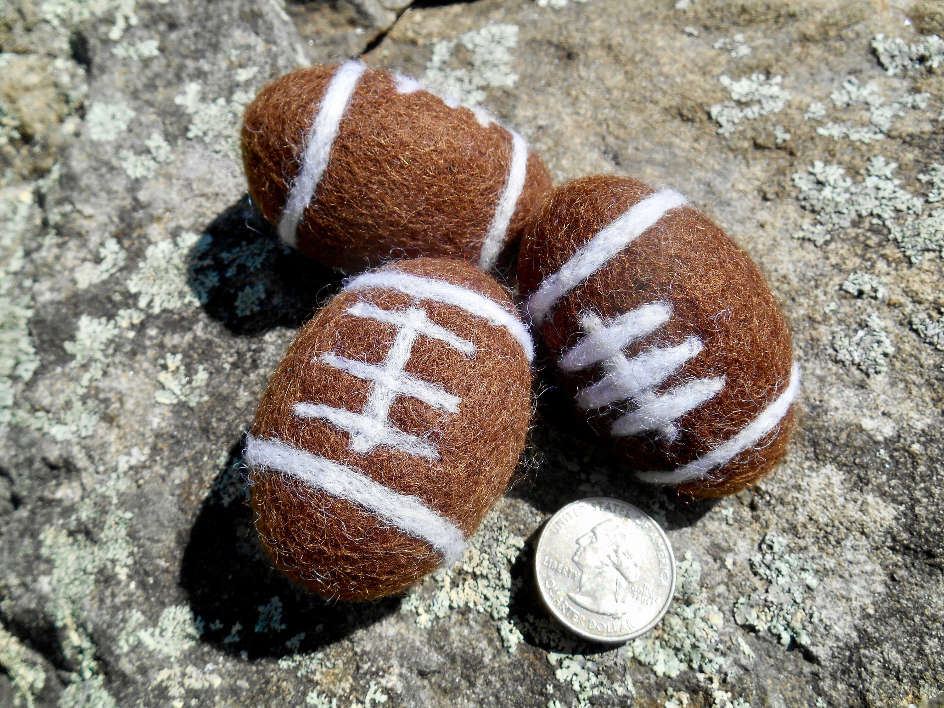 Felt Footballs Set of 3 DIY Garland Football Theme Photo - Etsy