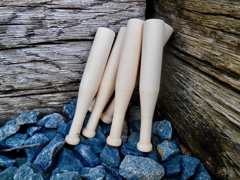 Miniature Wood Baseball Bats Newborn Bat Prop Set of 6 4 | Etsy